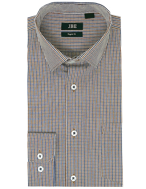 Camisa de vestir Jbe de algodón manga larga para hombre 1