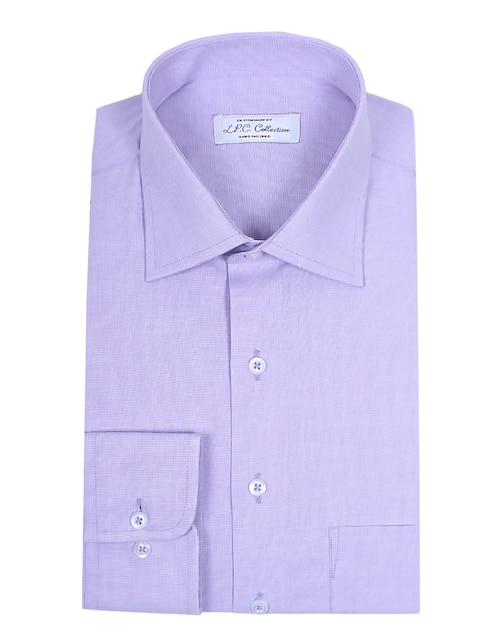 Camisa de vestir L.P.C de algodón manga larga para hombre 1