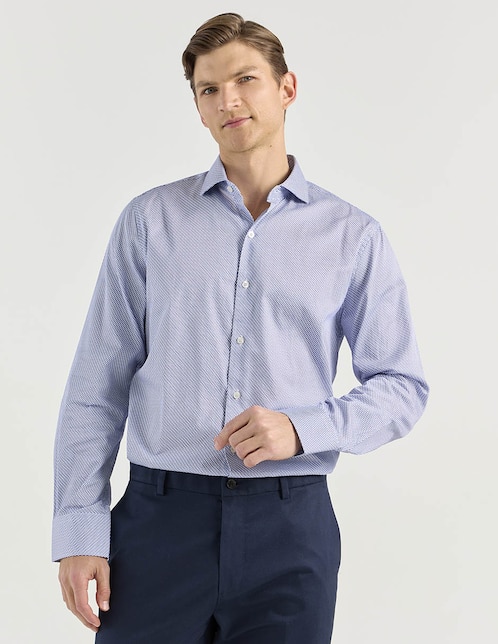 Camisa de vestir Ted Baker de algodón manga larga para hombre 1