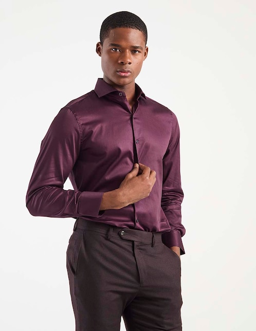 Camisa casual Ted Baker de algodón manga larga para hombre 1