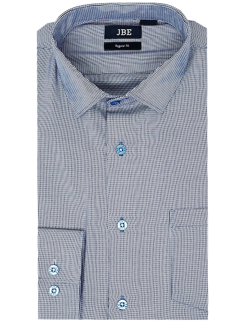 Camisa de vestir JBE de algodón manga larga para hombre 1