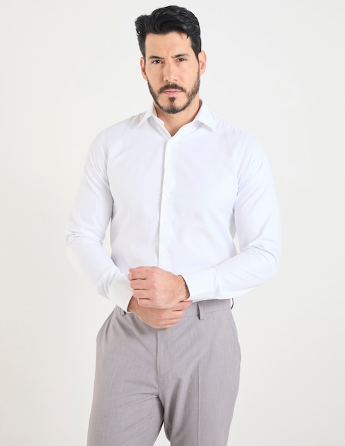 Camisa de vestir L.P.C. manga larga para hombre 1