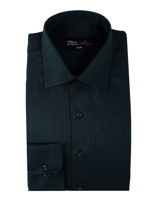 Camisa de vestir L.P.C. de mezcla de materiales manga larga para hombre 1