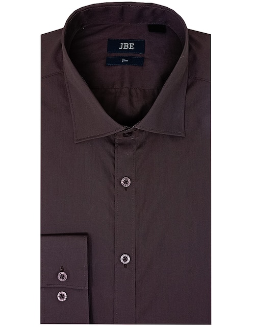 Camisa de vestir Jbe de algodón manga larga para hombre 1