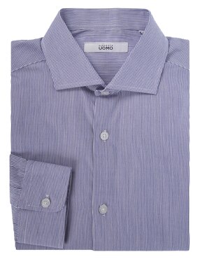 Camisa de vestir Elemento Uomo de algodón manga larga para hombre