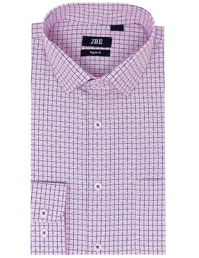 Camisa de vestir JBE de algodón manga larga para hombre