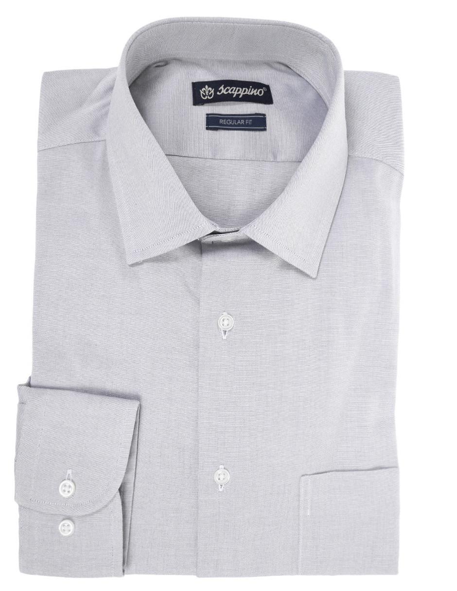 Venta > camisa de vestir gris > en stock