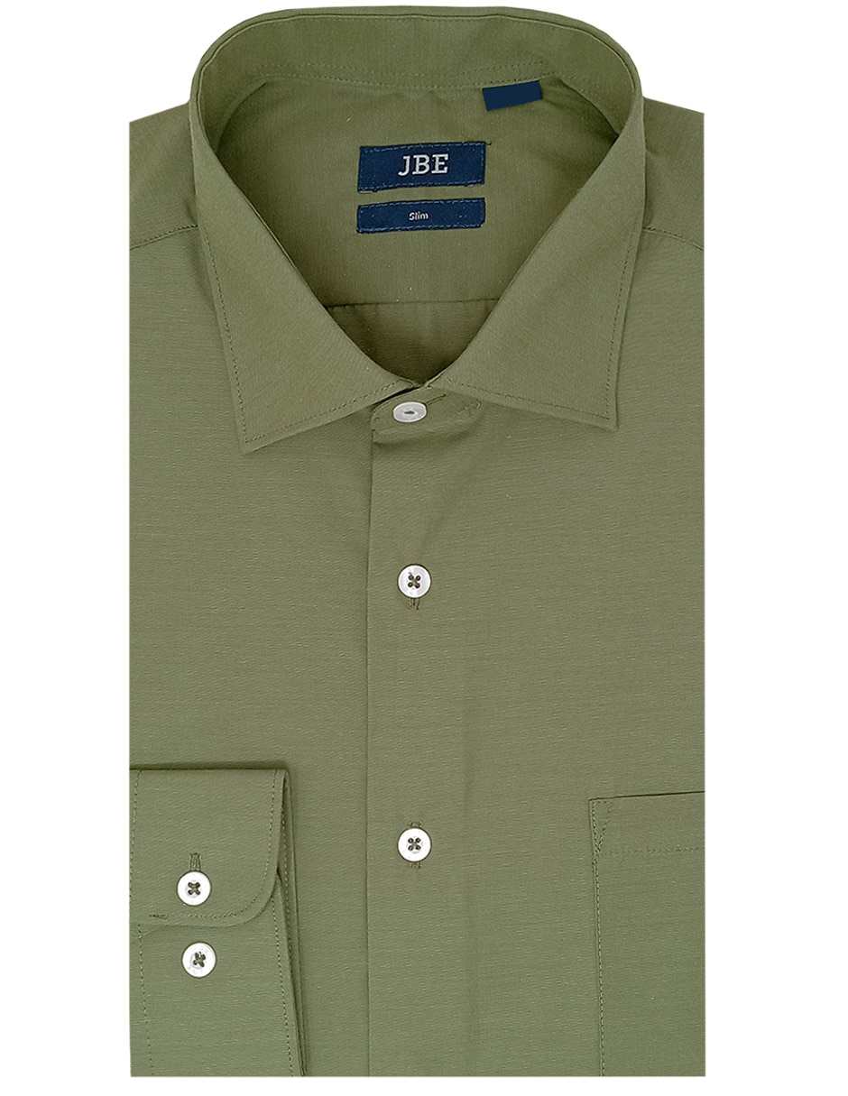 Camisa de vestir JBE manga larga para hombre